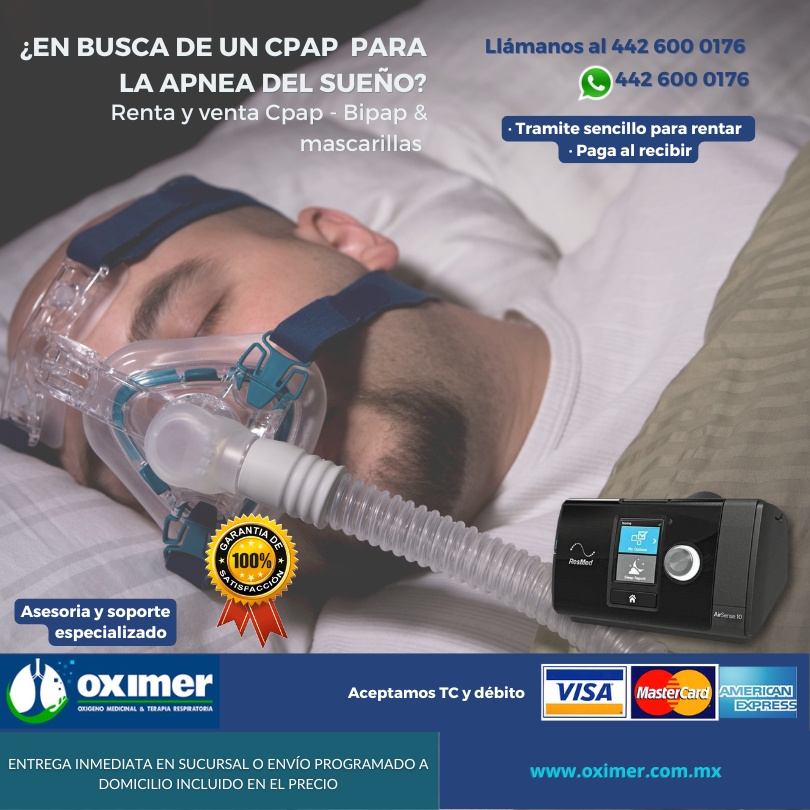 Renta venta CPap BiPap mascarillas y más – Oxígeno Medicinal y Terapía ...